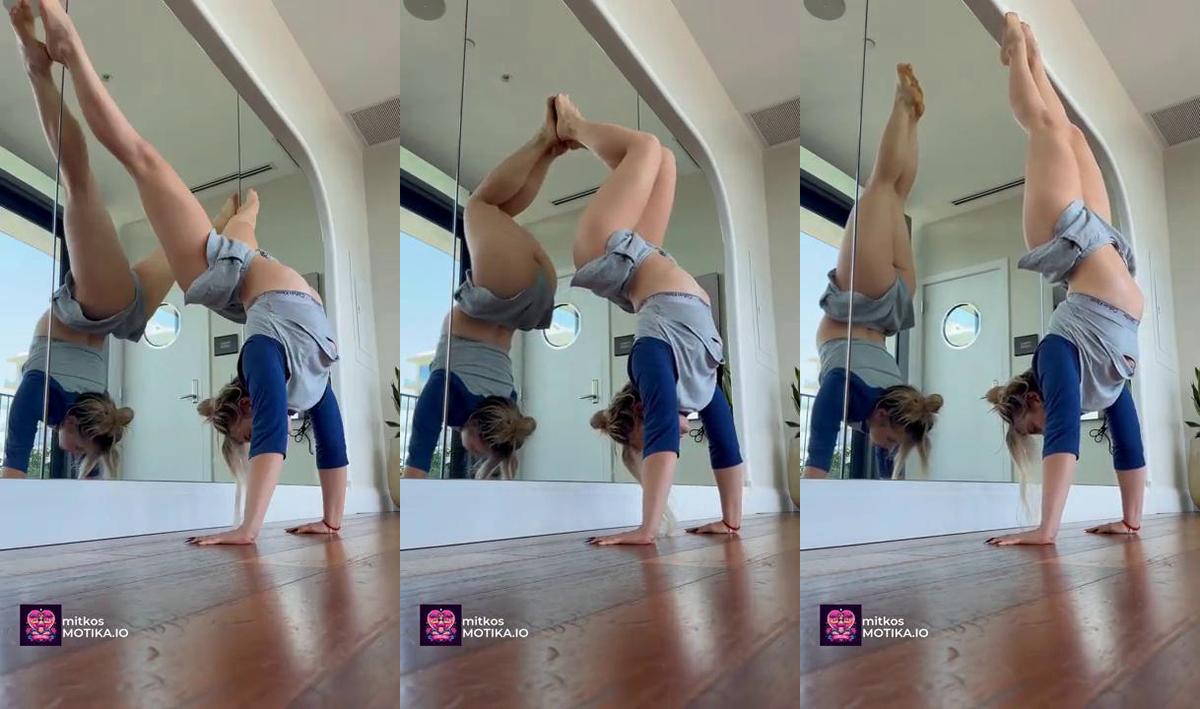 Deep arch handstand!